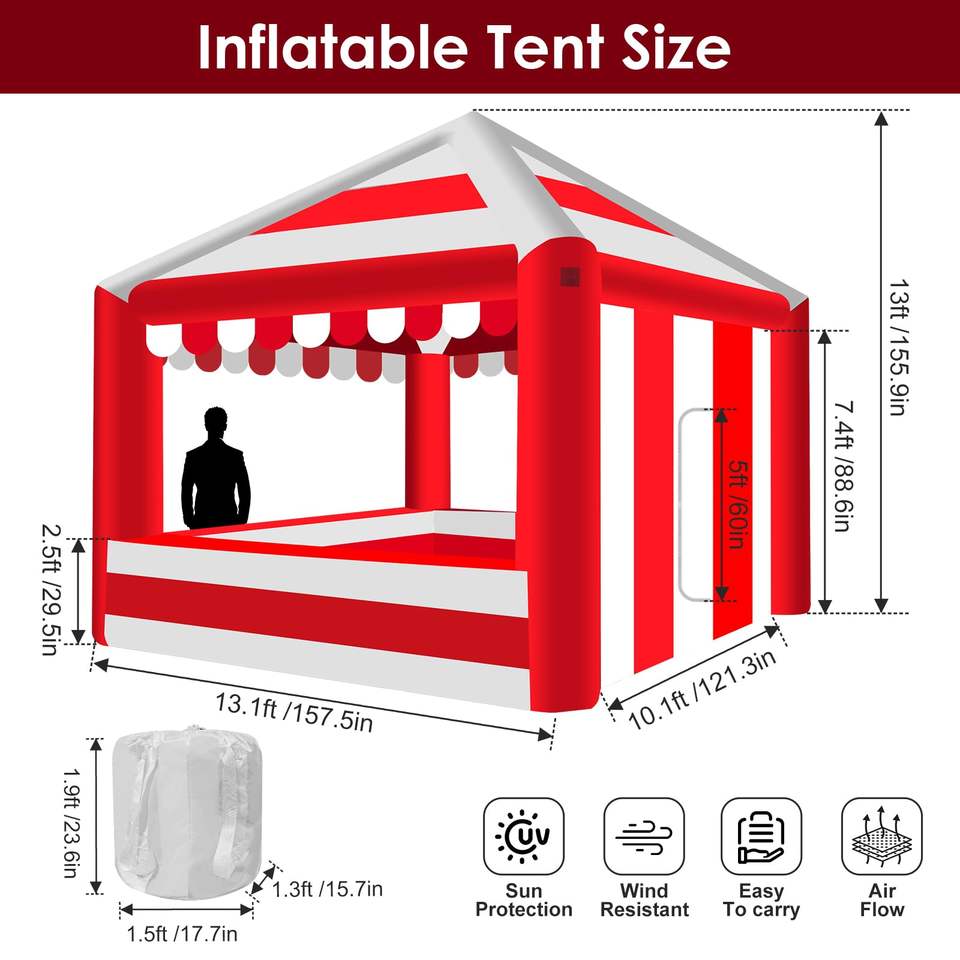 New Design Inflatable Food Candy Booth Ice Cream Tent Carnival Treat ...