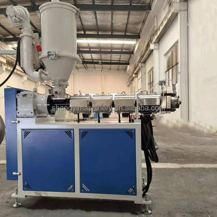 SHANGYI Single Screw Extruder Machine for PP/PE Pipe SIMENS Motor 380V ...