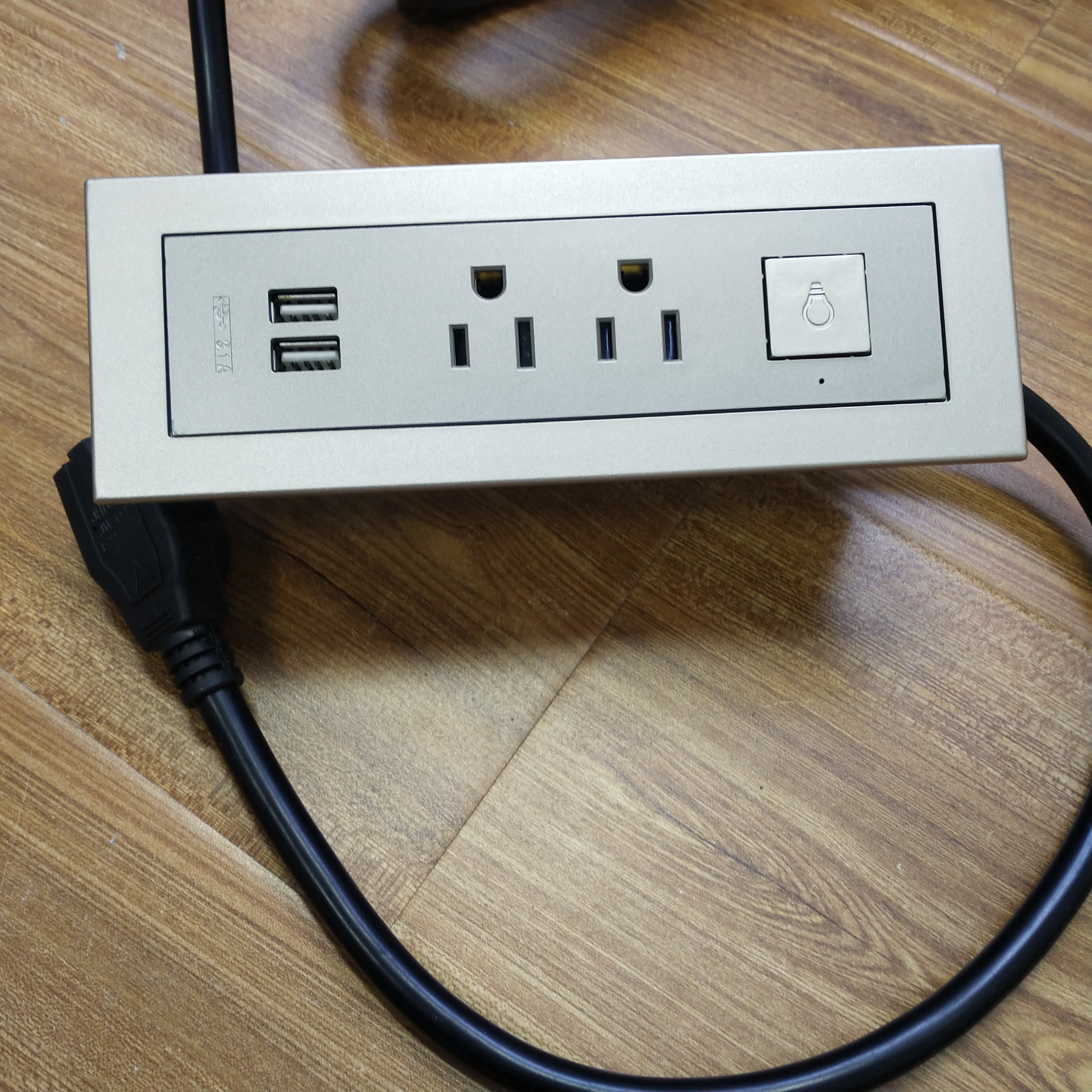 Conference Table Connection Box - Built-in Power Outlets