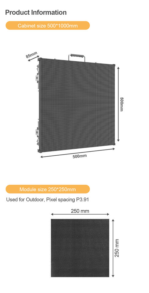 Event Rental Indoor Led Panel Stage Led Screen for Concert 500*500mm ...