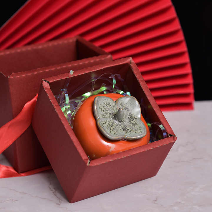 Persimmon-shaped Aromatherapy Candle Gift Box - Creative Birthday Gift
