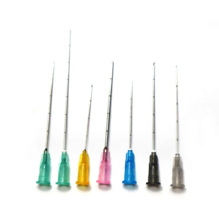 Fine Micro Cannula Disposable Hypodermic Needle 21g 50mm Blunt Tip ...