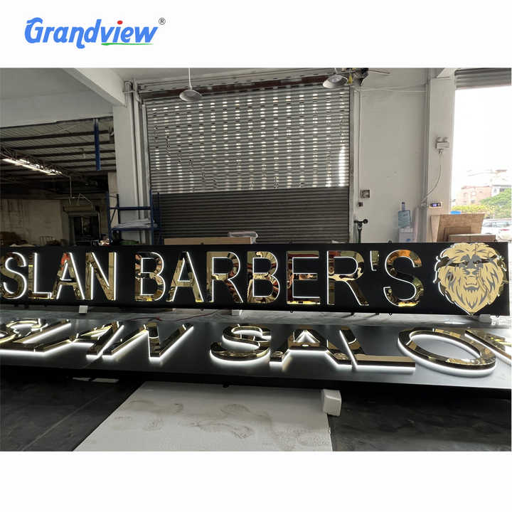 Custom Led Company Logo Sign 3D Light up Metal/Acrylic Back Lit Channel ...