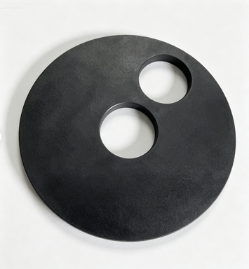 Custom Silicon Carbide Ceramic Disc High Temp Resistant SiC Round Plate ...