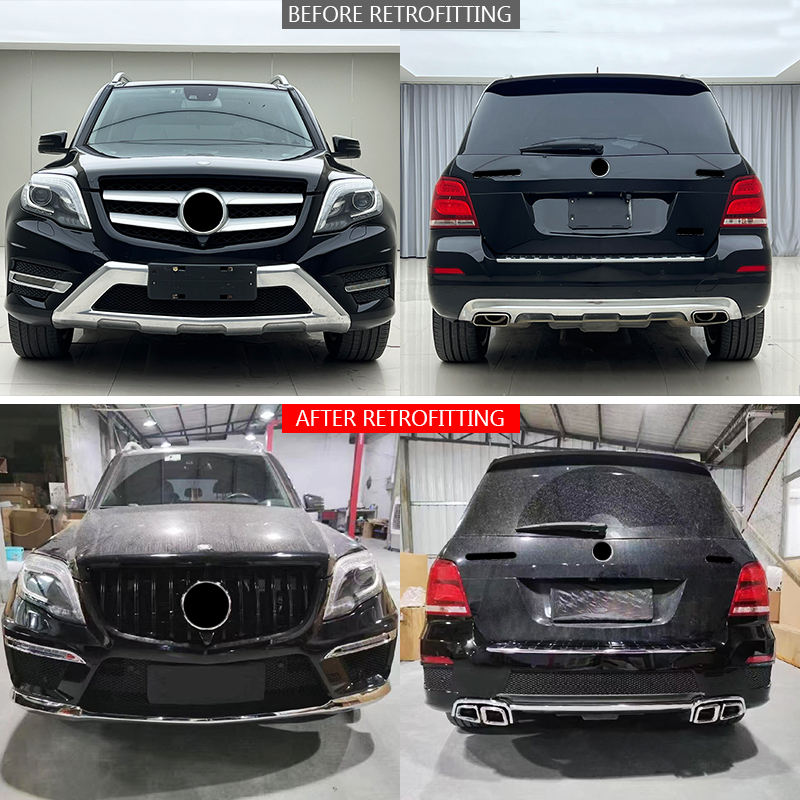 X204 2016 Upgraded GLK63 Surround Kit Appearance of Front and Rear ...