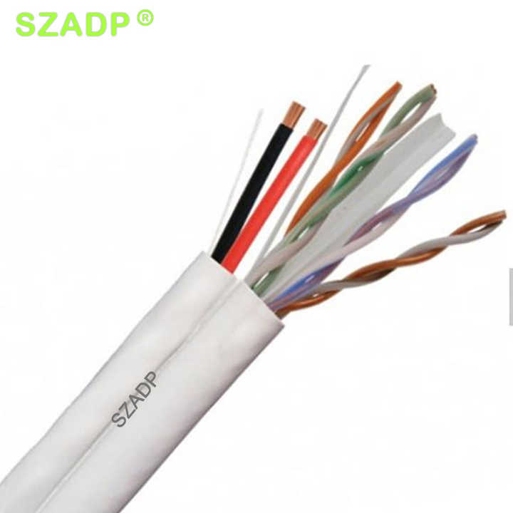 Outdoor Indoor Use Network LAN Cable with 2C Power Wire Cat5e / CAT6 ...