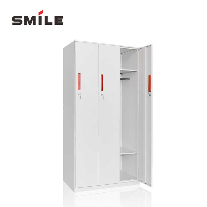 CHNSMILE Durable Metal Locker Easy-Assembly Steel Cabinet Anti-Theft ...