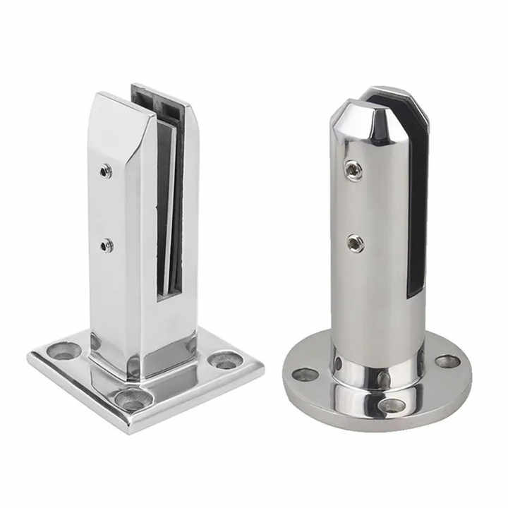 Stainless Steel Frameless Glass Railing Spigots Glass 12 mm 2205 ...
