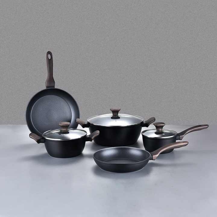 2025 New Design Kitchen Cooking Pot Non Stick Stretch Aluminium Cooking ...