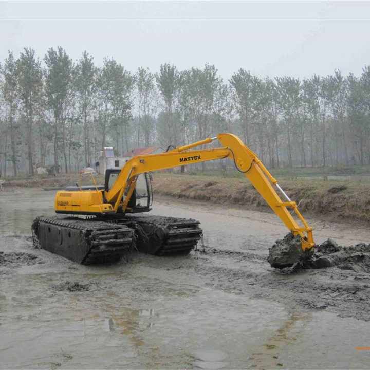 Amphibious Mini Excavator with Cummins Engine Water Moving Crawler ...