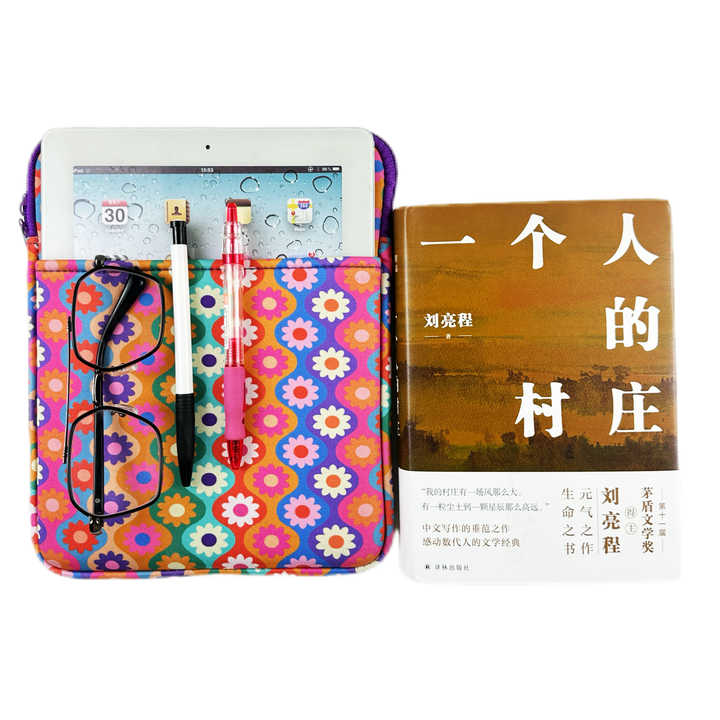 Custom 3 Size Neoprene Pouch Book Sleeve Colorful Inside Kindle Covers ...