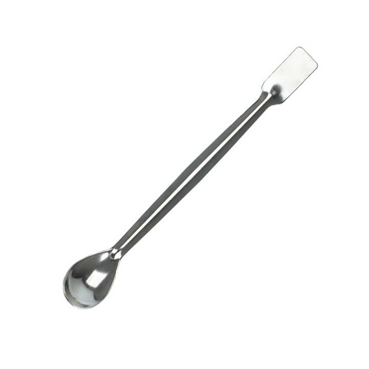 Lab Stainless Steel Square Tail Spoon - Double Head Spatula