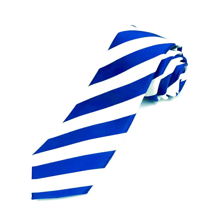 Phi Beta Sigma Blue White Stripe Bowtie - Custom Sorority Tie