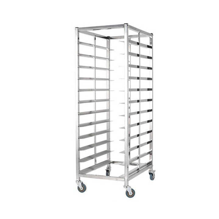 Stainless Steel Bakery Trolley Mobile Sheet Pan Racking Trolley Bakery ...