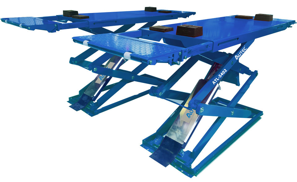 Hot Sale Ultra-Thin Hydraulic Car Lift Low-Profile Full Rise Scissor ...