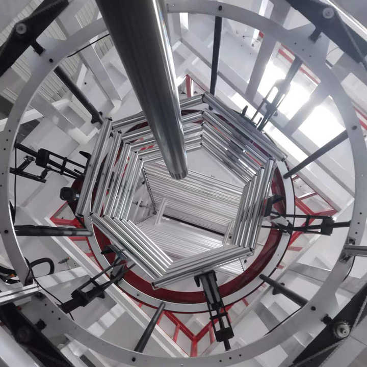 100-160cm ABC Haul-off Tower Rotary film blowing machine pe Co ...