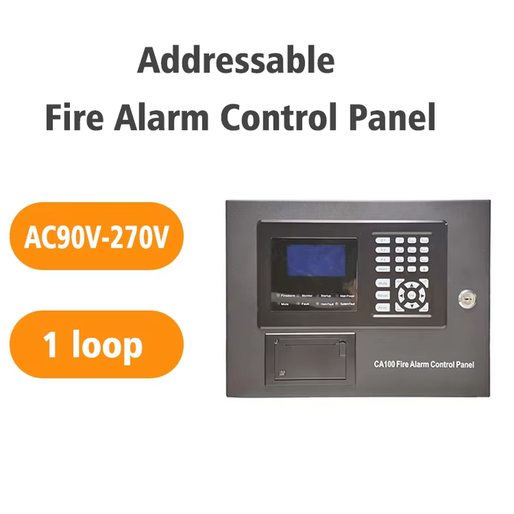 Intelligent Addressable Fire Alarm System 1 Loop Addressable Control ...