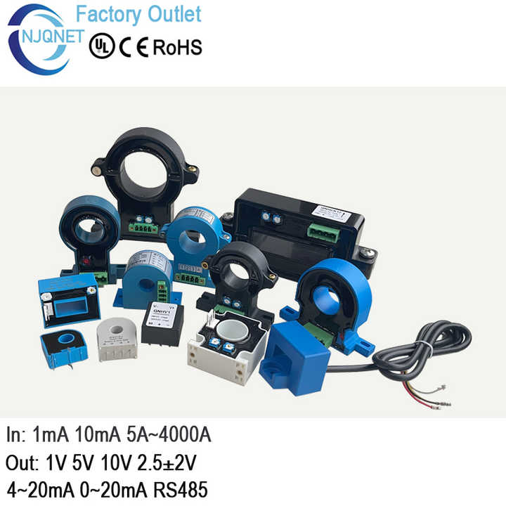 Hall Current Transducer AC DC 5A 10A 20A 50A 100A 200A 300A / 4-20mA 5V ...