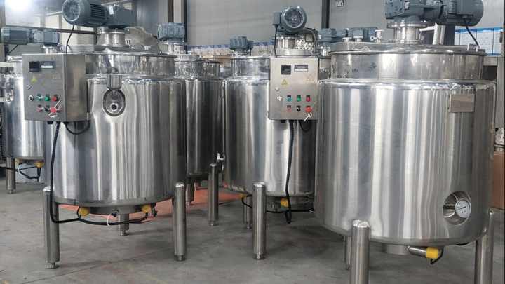 Máquina de almacenamiento de bebidas y jugos de acero inoxidable tanque ...