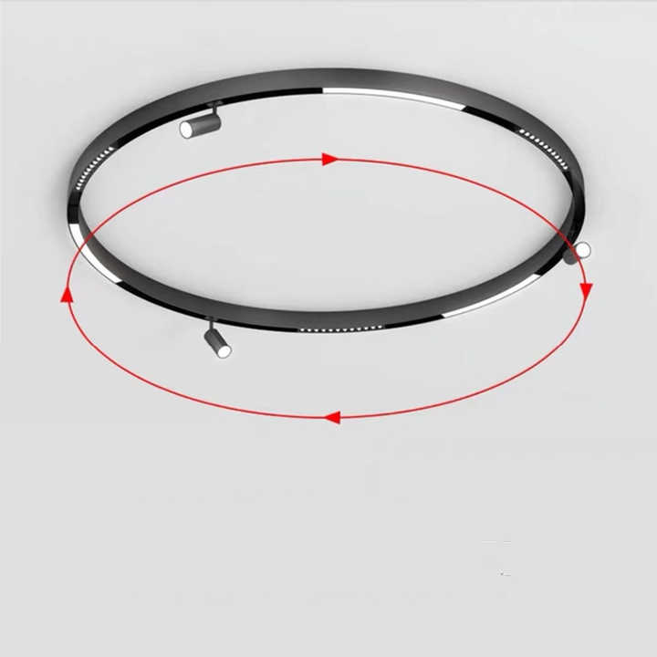 Smart Track Light Recessed Circle Spotlight Round Magnetic Track Light ...
