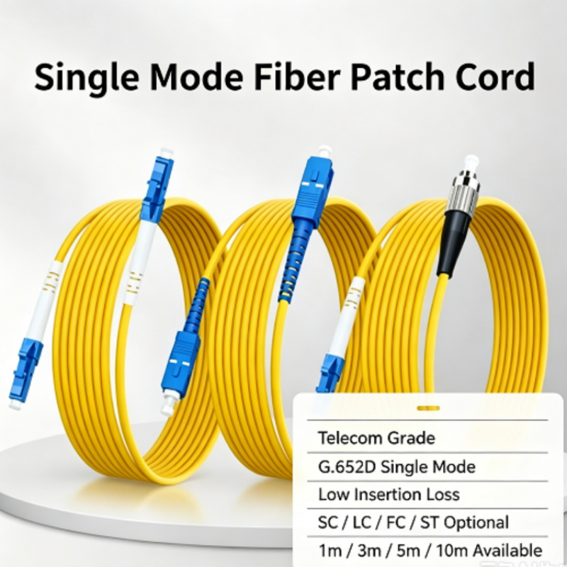Hot Selling Telecom Grade Single Mode Fiber Patch Cord SC-SC LC-FC-ST ...
