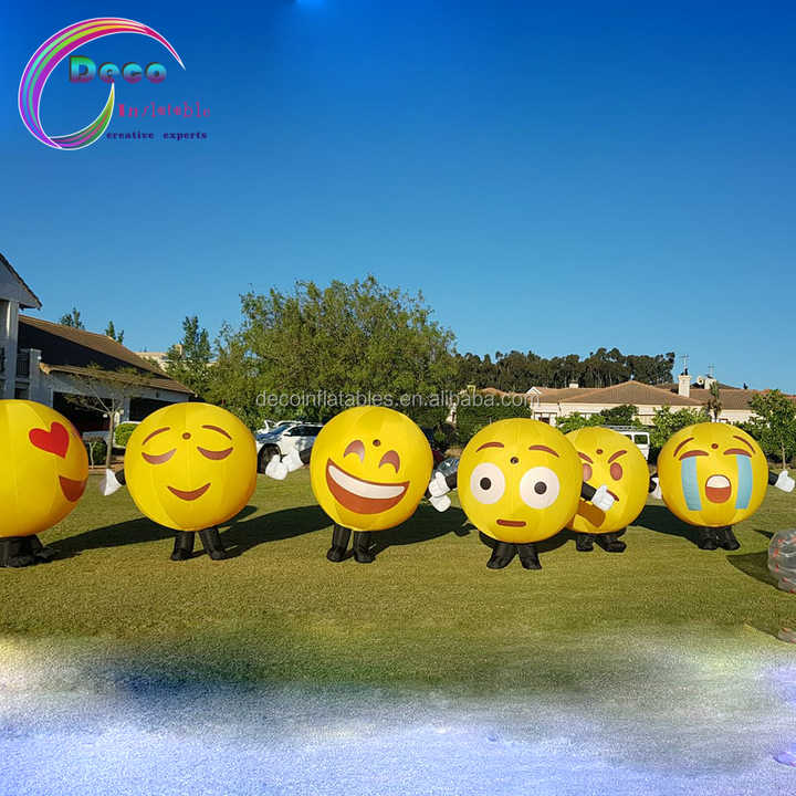 Inflatable Walking Costume - Fun Emoticon Ball for Parties