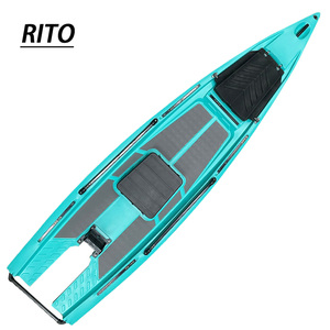 sit on top outboard engine rotomolded rowing plastic skiff fishing ...