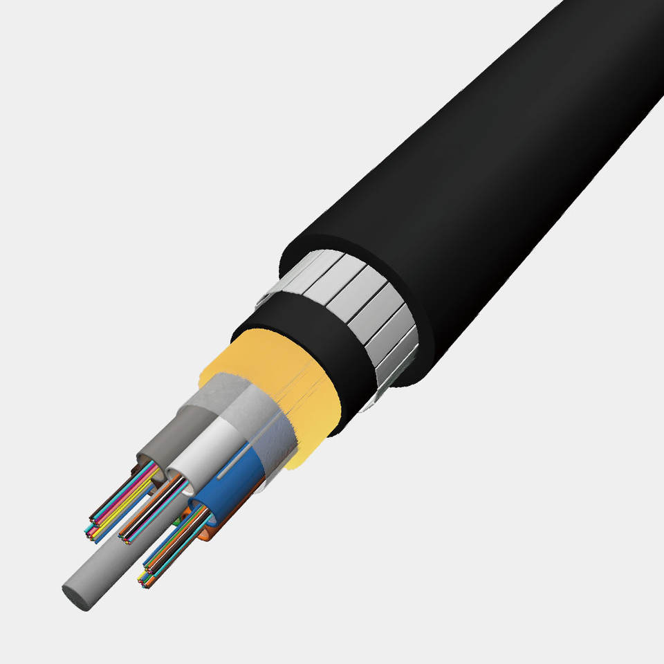 OEM Customize Fibre Optic ADSS Cable with LSZH Jacket Outdoor Self ...