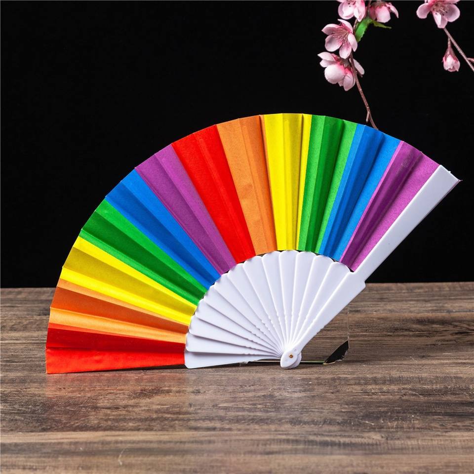 Anime-Inspired Folding Plastic Hand Fan Clacking Sound 3D Effect ...