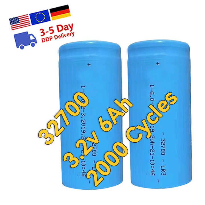 32700 3.2v 6000mah Lifepo4 Batteries Cylindrical 32700 18650 26650 ...