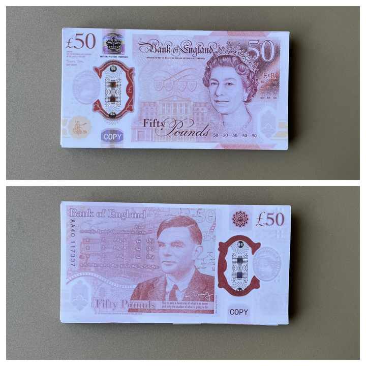 Movie Prop Money UK 5 10 20 50 British Pound GBP Notes Realistic Prop ...