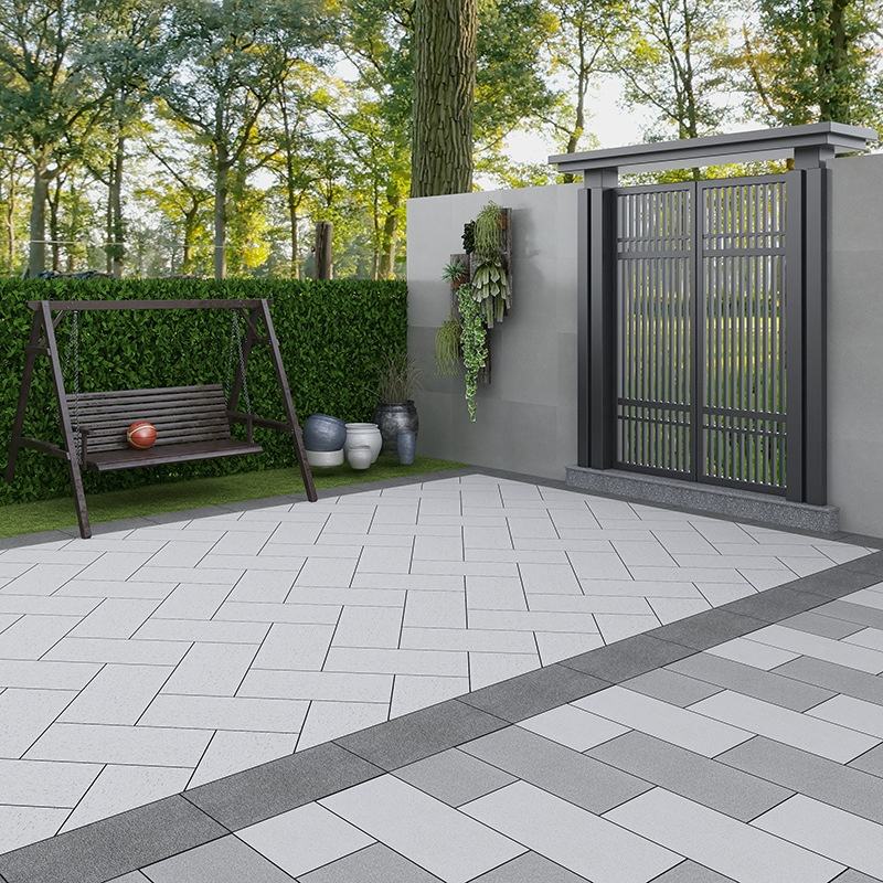 Non-Slip Outdoor Courtyard Floor Tile Square Pave Brick 12mm Thickness ...