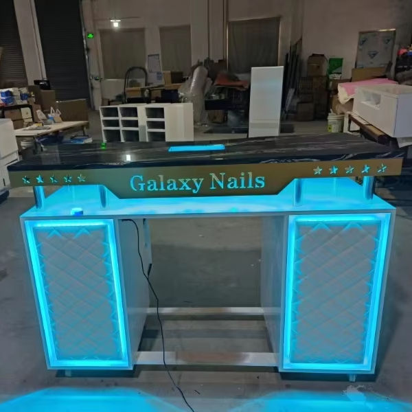 Modern Design LED Manicure Desk Manicure Table Nail Table for Nail ...