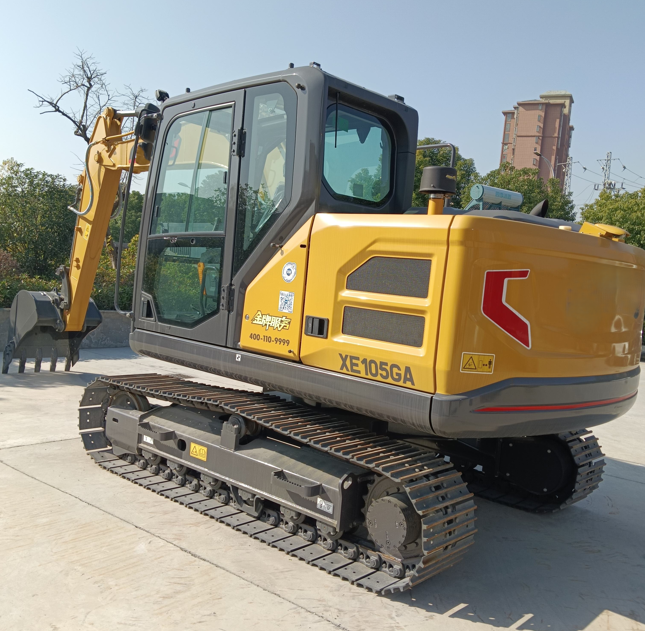 10 Ton Excavator Earthmoving Machinery XE105GA Hydraulic Crawler Digger ...
