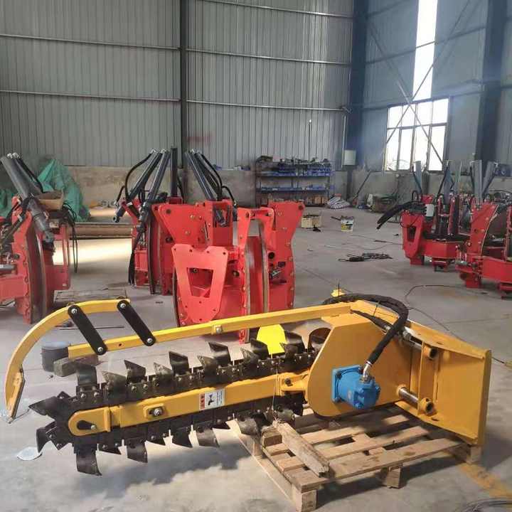 Ditching Depth Farm Trenching Digging Machine Chain Trencher for Skid ...