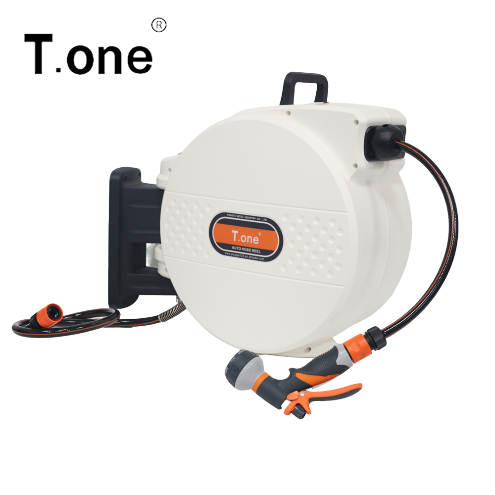 Garden Hose Reel Flexible Adjustable Mountable Durable Automatic for ...