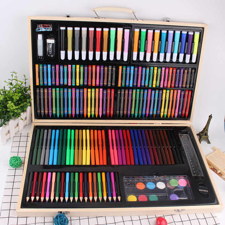 180 PCS Coloring Art Set Painting & Drawing Supplies Kit, Watercolor ...