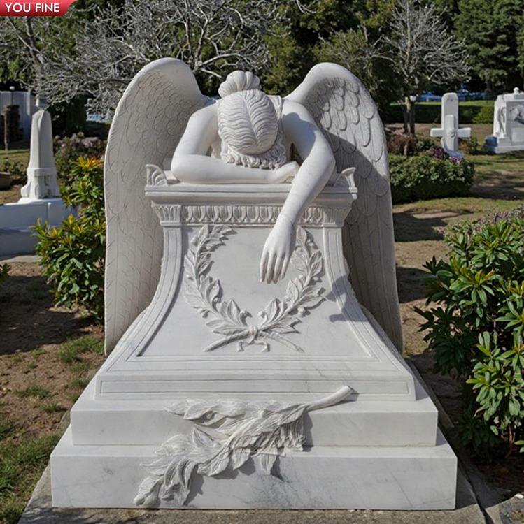 Angel of Grief Marble Stone Life Size Weeping Angel Statues for ...