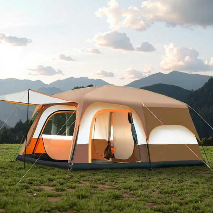 Customized Outdoor Luxury Wind Resistant Family Large Camping Tent ...