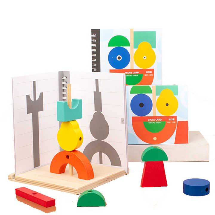 CE CPC 3D Projection Blocks Educational Toy Colorful Stacking Blocks ...
