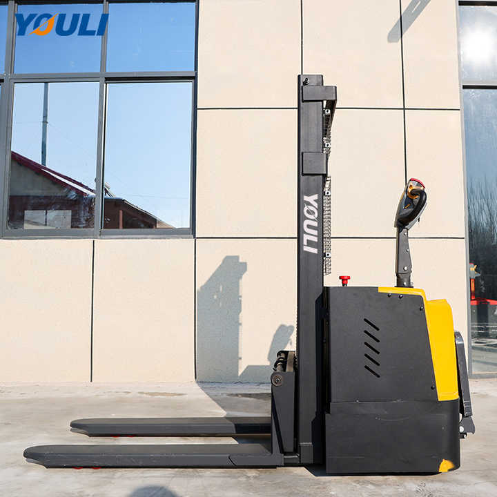 Youli Standing Electric Pallet Stacker 1.5ton Stacker Standing Drive ...