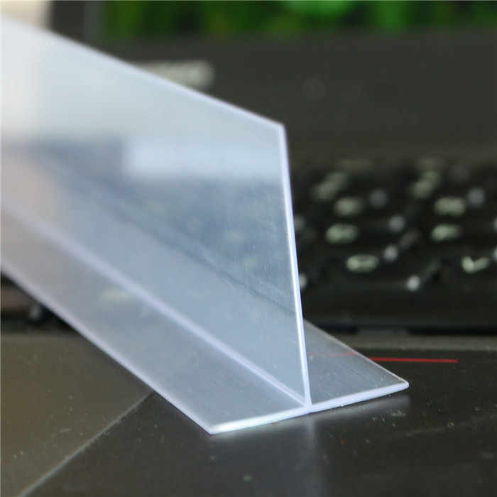T Shape Divider PVC Strip Shelf Taker Holders for Supermarket