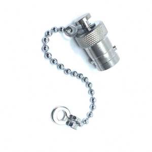 Factory supply Rf Coaxial Connectors BNC Female Jack Dust Cap With Chain