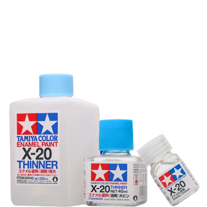 100% Original TAMIYA X20 80040 Enamel Paint Thinner Oil Based Solvent ...