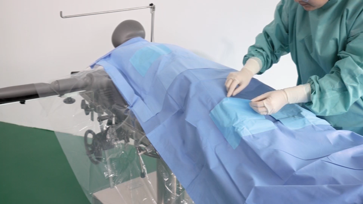 Sterile Disposable Surgical Cardiovascular Angiography Drape Pack