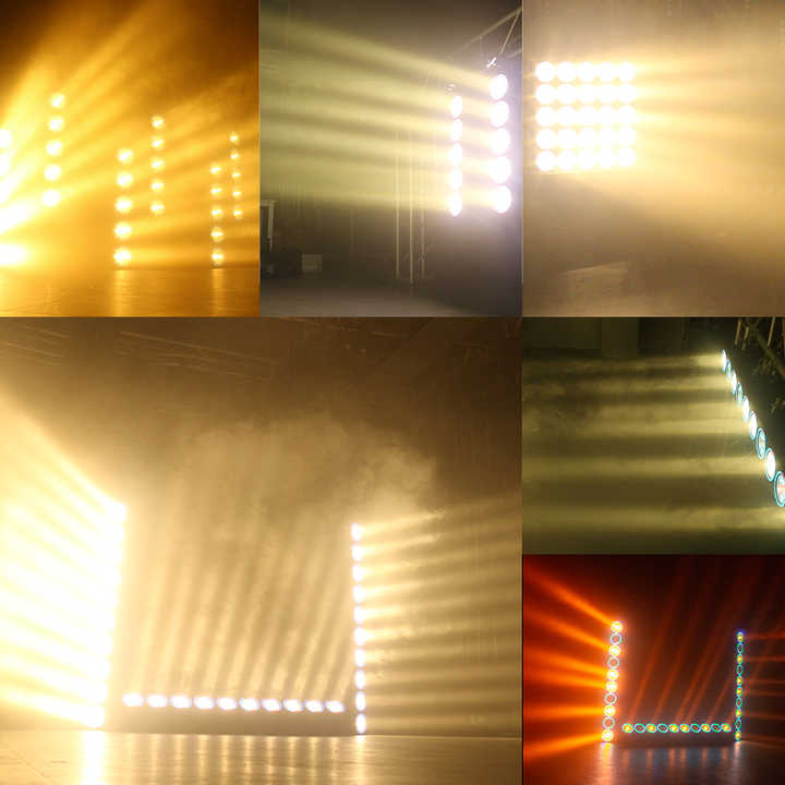 Amber+Warm White Stage Blinder Light 5x100W Led Audience Blinder Light ...