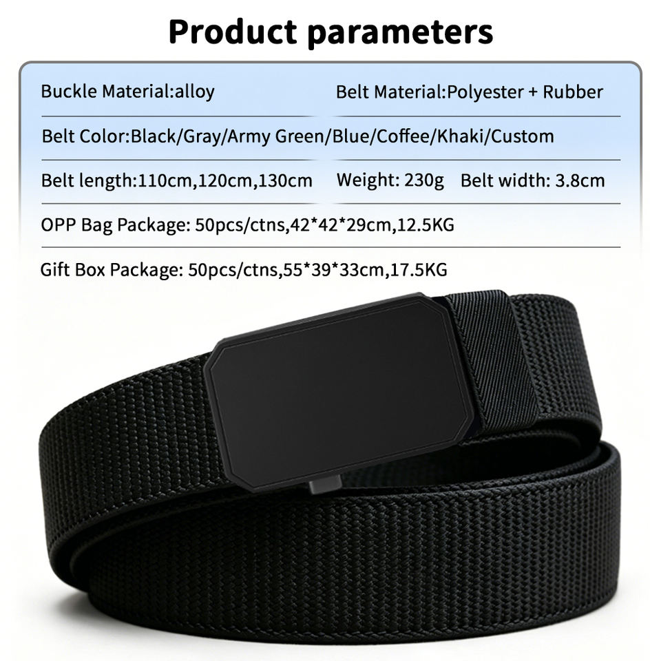 Factory Low MOQ 50 Quick Release Alloy Polyester Elastic Webbing Belts ...