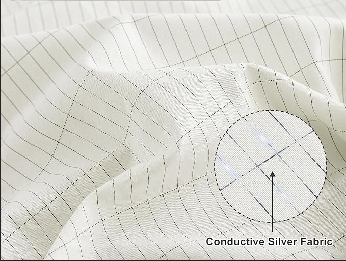 Conductive Grounding Sheet for EMF Protection. Silver Fiber Blends ...