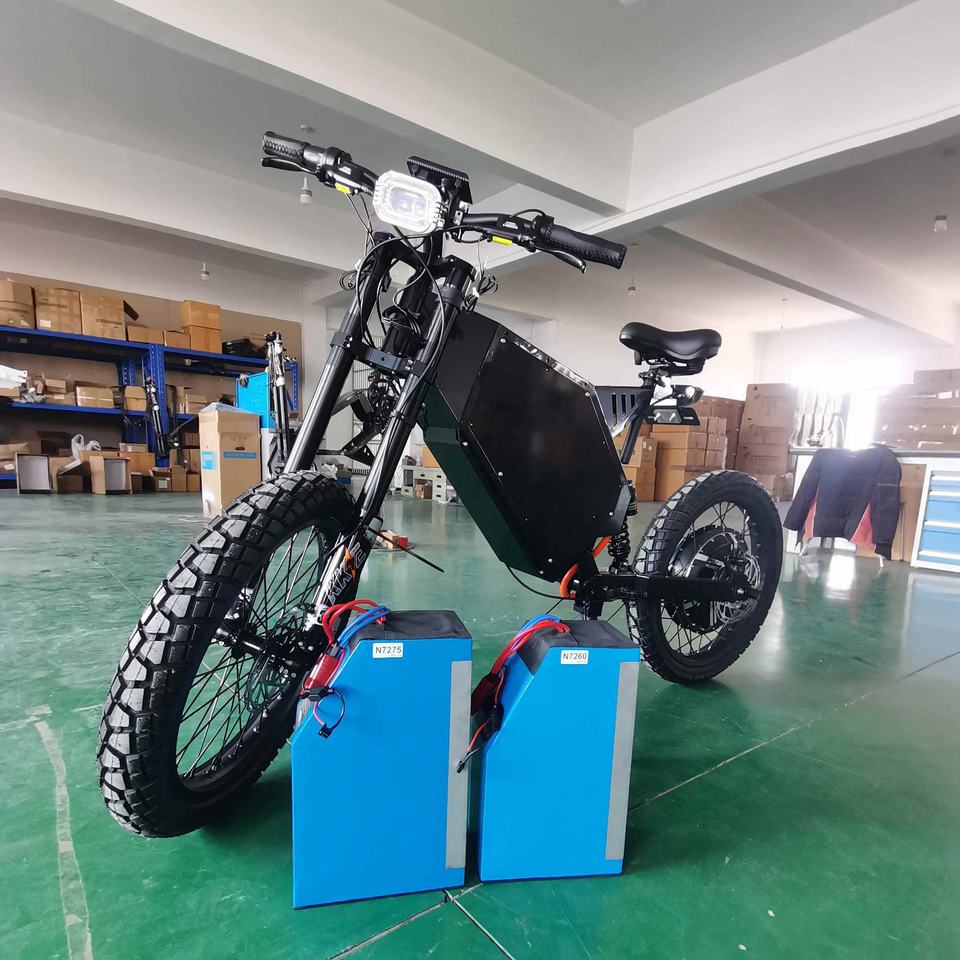 With Pegs Enduro Ebike 72V 20000W - Fast & Full Suspension