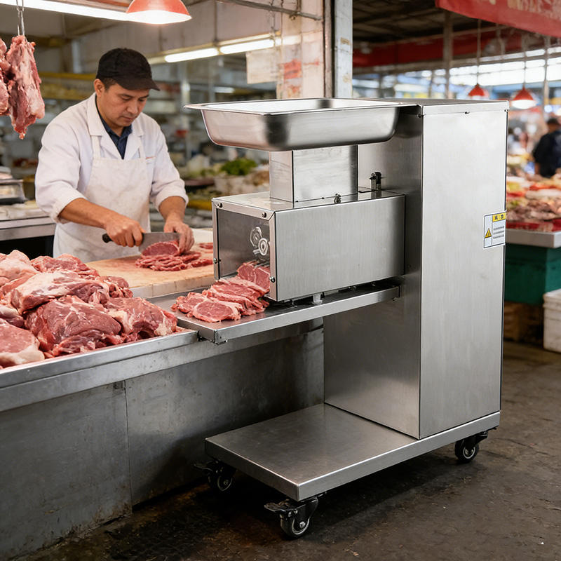 Professional Stationary Industrial Butchery Equipment Meat Slicer ...